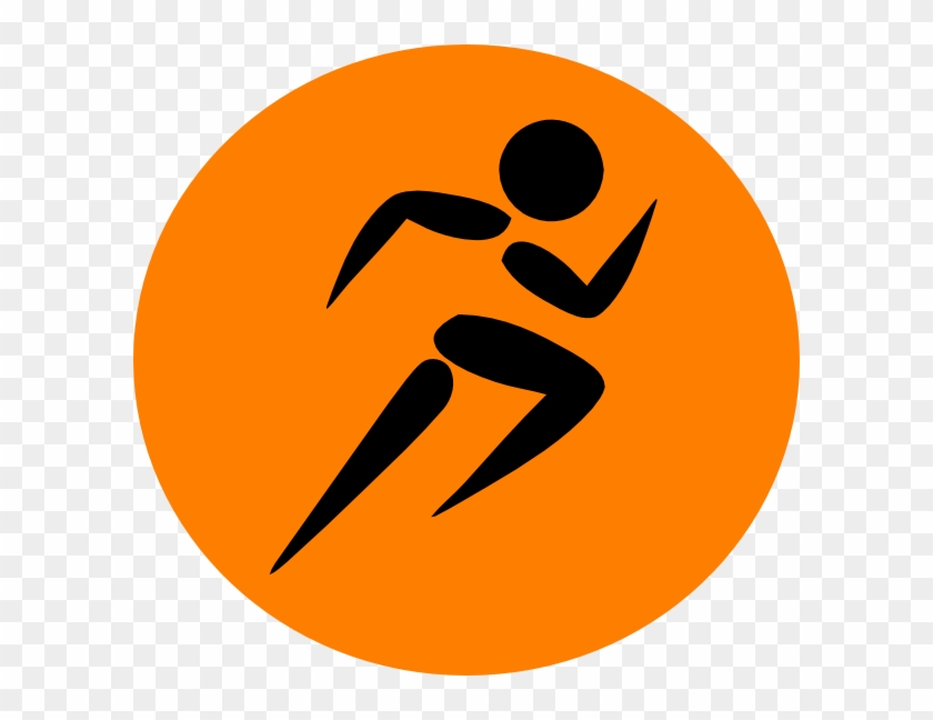 Man Running Orange Png - Running Clipart Png, Transparent Png - 600x568 ...