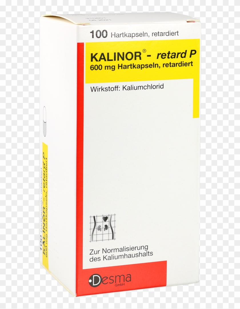 Kalinor-retard P 600mg Hartkapseln - Box, HD Png Download - 1000x1000 ...