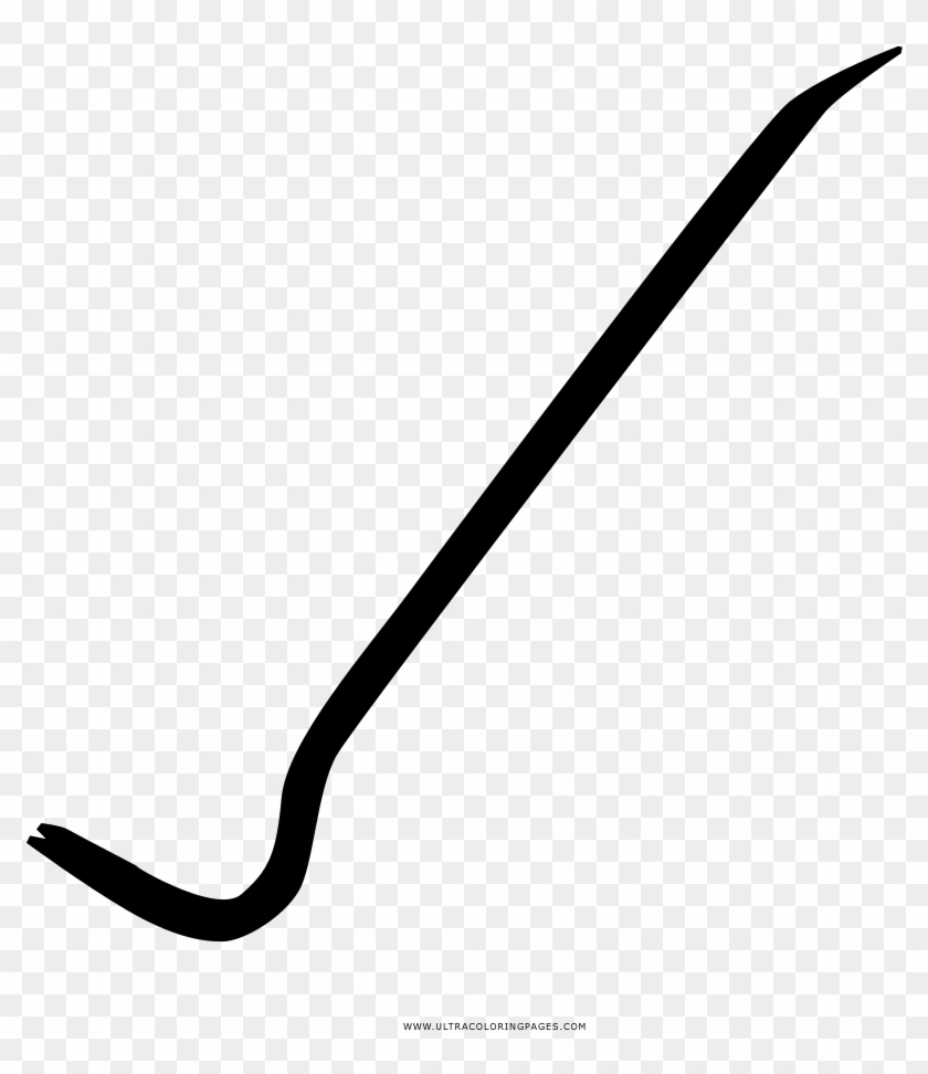 Crowbar Coloring Page - Line Art, HD Png Download - 1000x1000(#1930613 ...