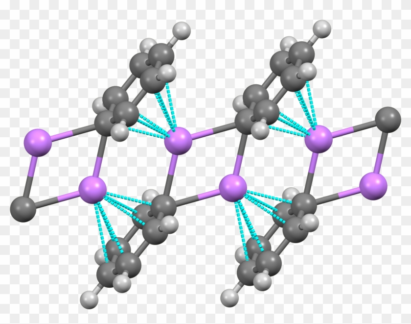 Phenyllithium Chain From Xtal Mercury 3d Balls, HD Png Download ...