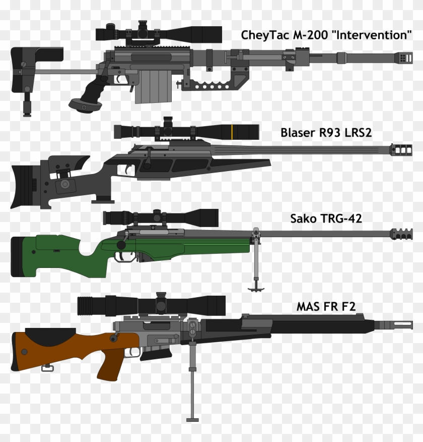 Drawn Snipers Bolt Action Rifle - R93 Sniper Rifle, HD Png Download ...