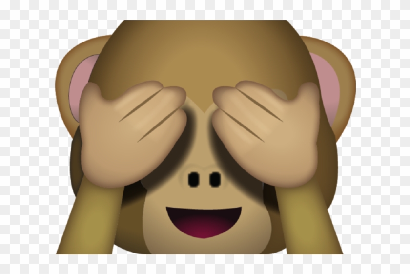 Emoji Clipart Monkey - Emoji Mono Tapandose Los Ojos, HD Png Download ...