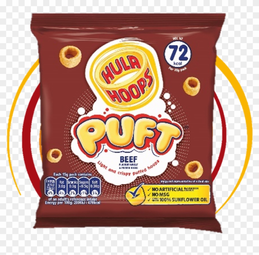 A Scrumptious Beef Flavour In Crispy, Light And Floaty - Hula Hoops ...