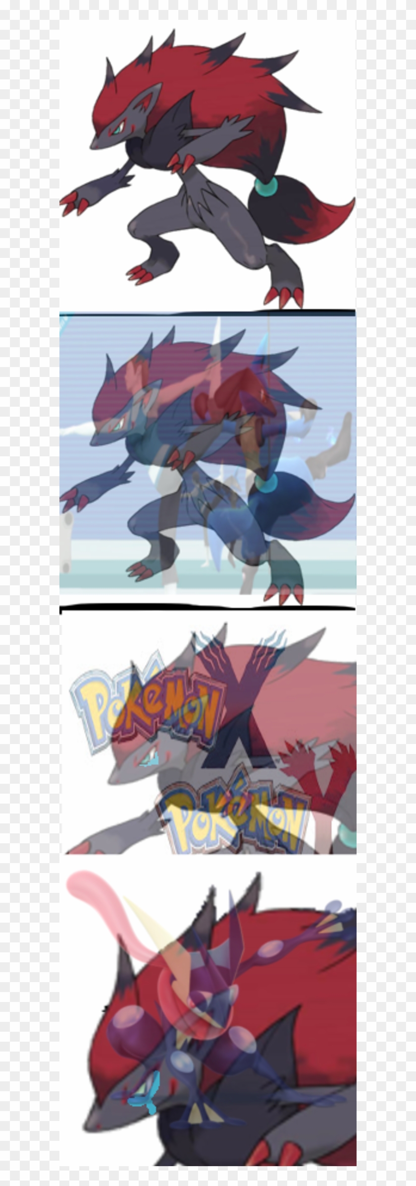 Zoroark Png, Transparent Png - 600x2311(#1959023) - PngFind