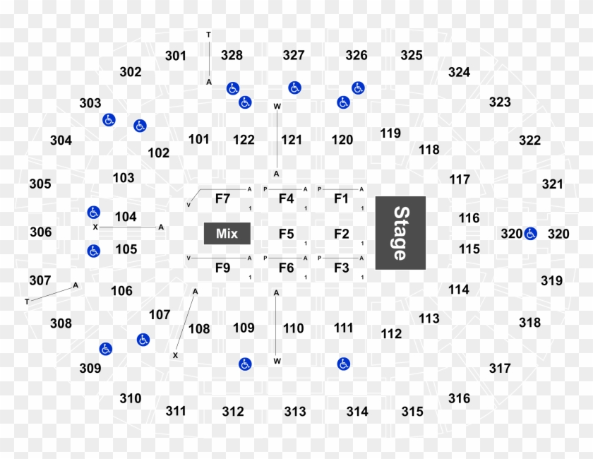 Full Map - Bok Center, HD Png Download - 2100x1532(#1960358) - PngFind