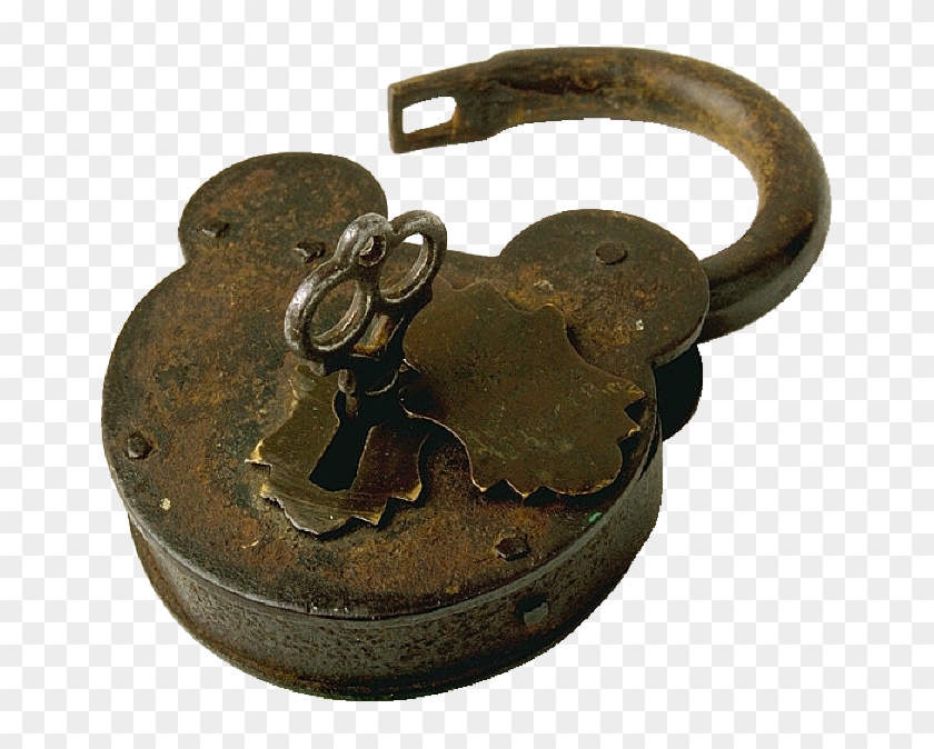 Antique Lock With Key By Eveyd Pluspng - Old Lock And Keys, Transparent ...