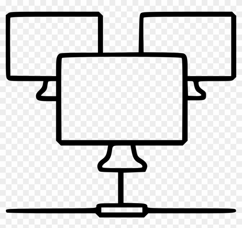 Computer Network Monitors Structure Level Svg Png Icon - Computer ...