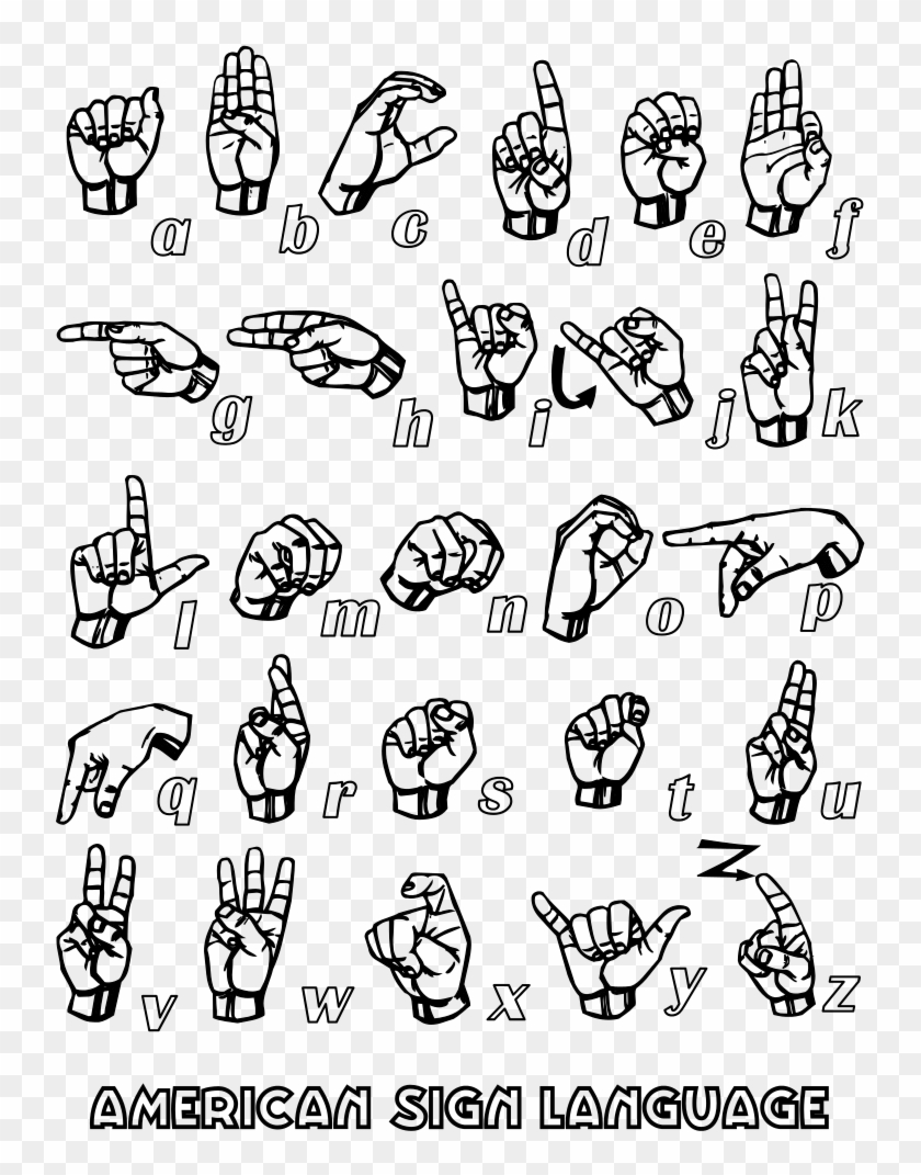 Asl Sign Language Coloring At Coloring Pages For Kids Do You Speak In