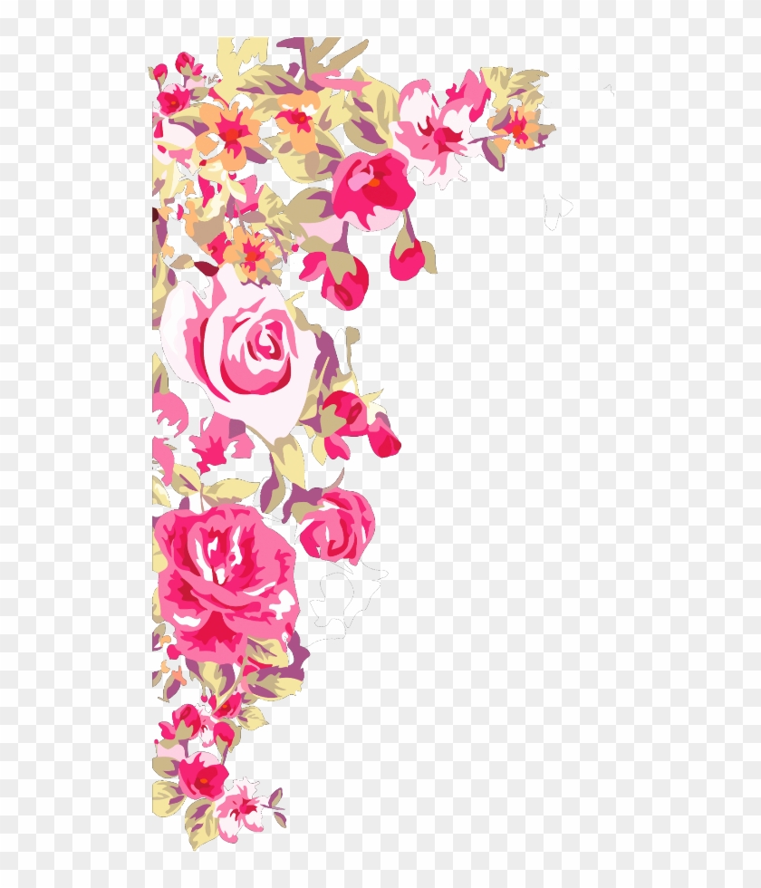 Mq Pink Roses Rose Border Borders, HD Png Download - 516x900(#21870 ...