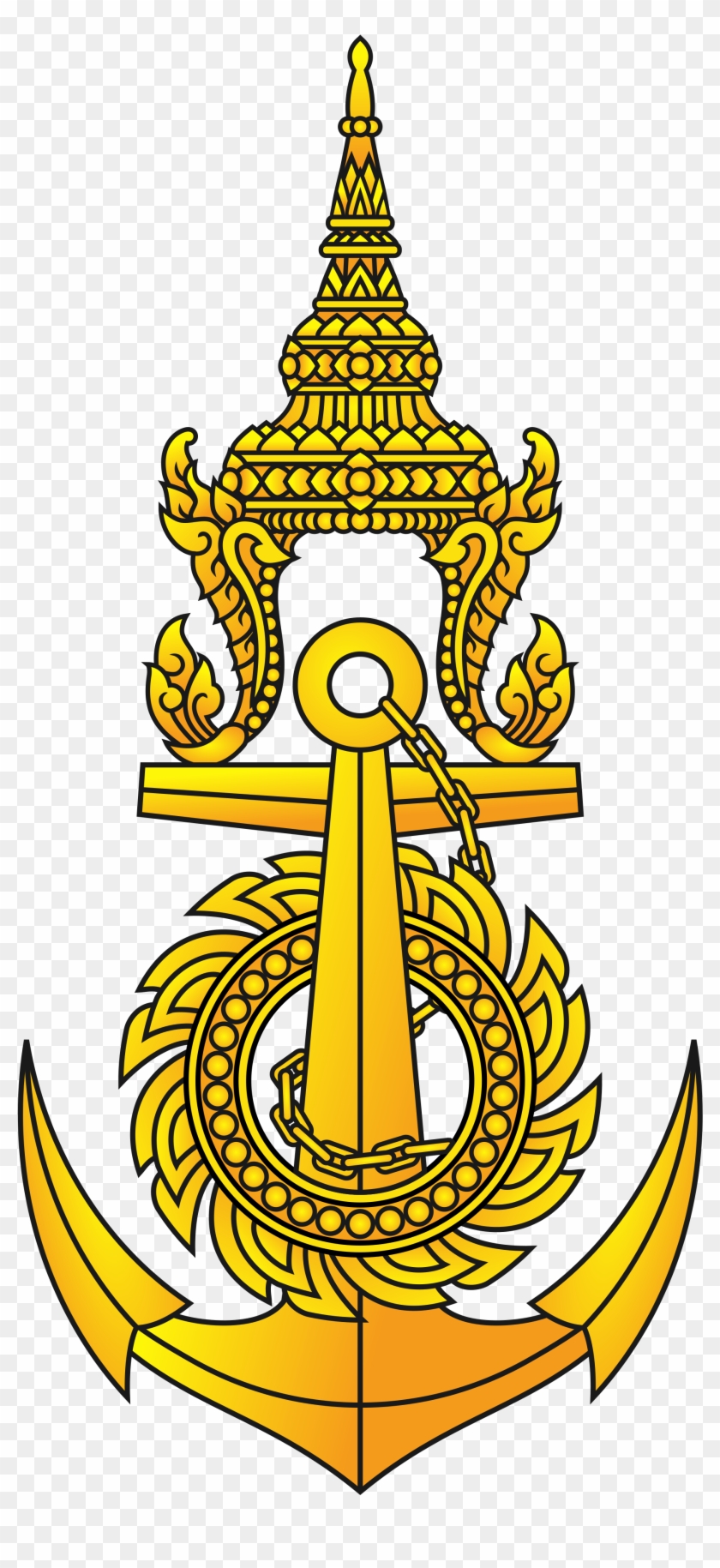 Emblem Of The Royal Thai Navy - Royal Thai Navy Logo, HD Png Download ...