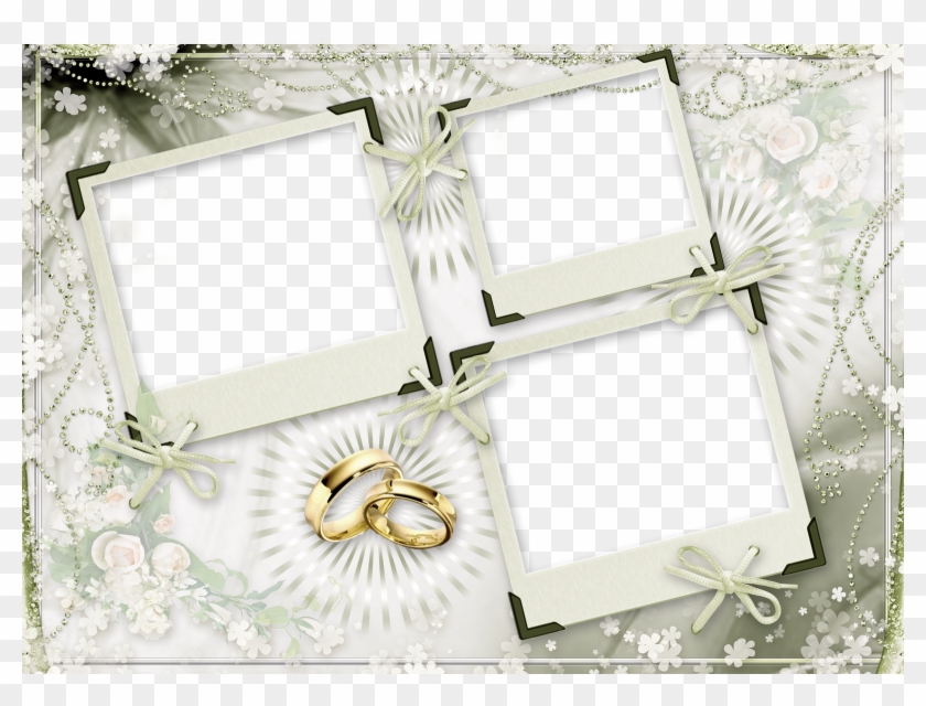 Wedding Photo Frame - Wedding 2 Photos Frame Png, Transparent Png ...