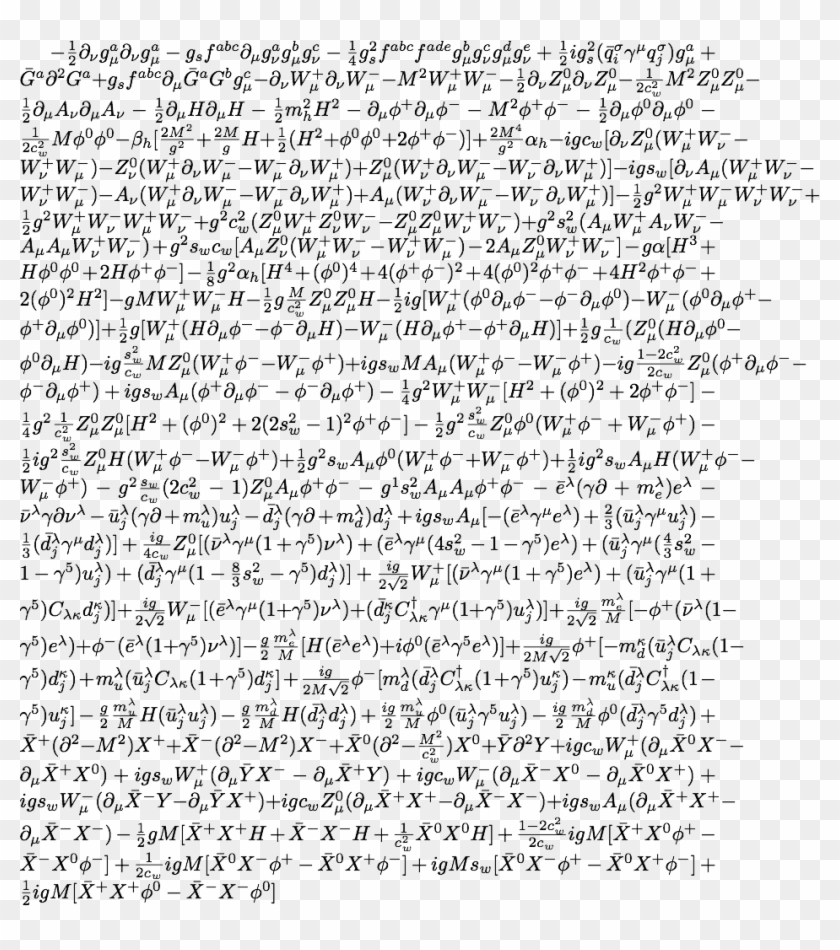 Standard Model Equation, HD Png Download - 948x1027(#2015150) - PngFind Standard Model Equation, HD Png Download - 948x1027(#2015150) - PngFind