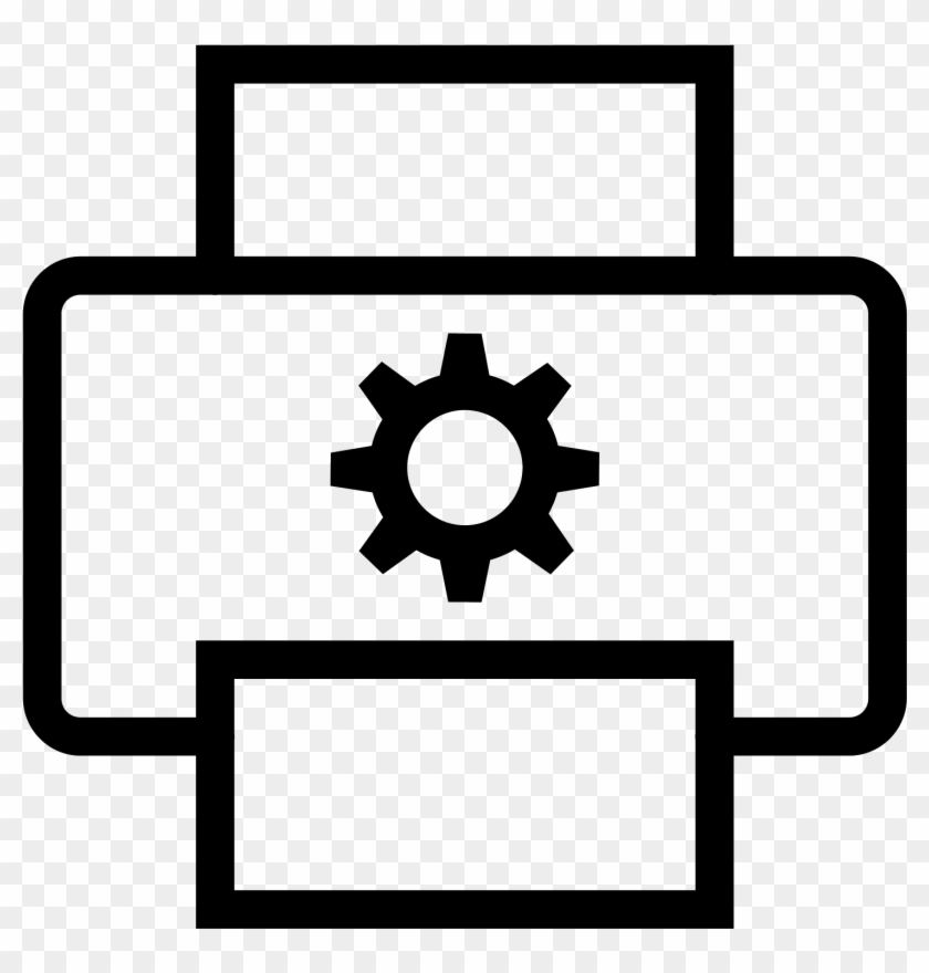 Printer Maintenance Icon - Gear Chemical Engineering, HD Png Download ...