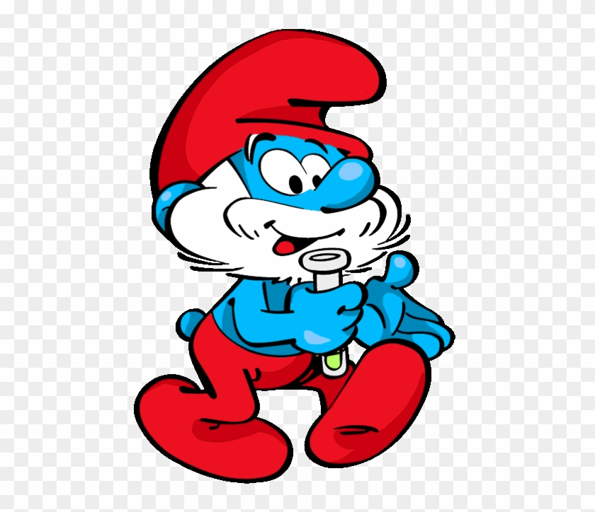 Father Smurf, HD Png Download - 483x685(#2026432) - PngFind