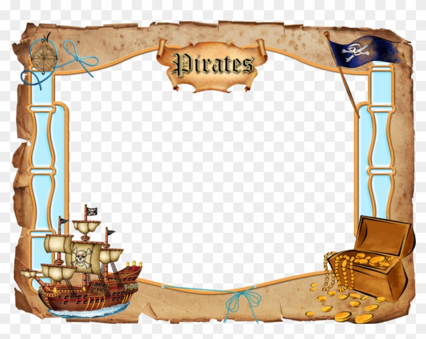 Treasure Clipart Border - Pirates Frame Png, Transparent Png - 900x675 ...
