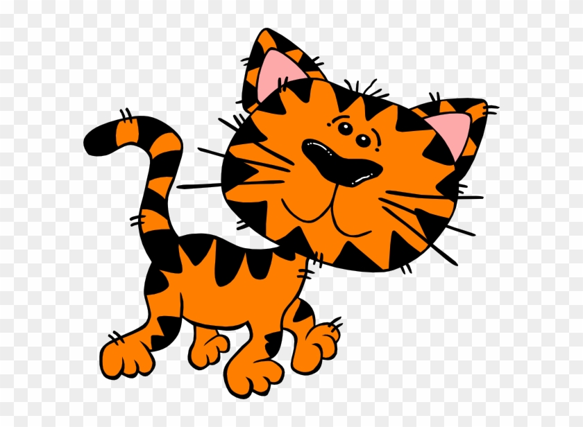 Adorable Clipart Tigger - Tiger Cat Clipart, HD Png Download - 600x536 ...