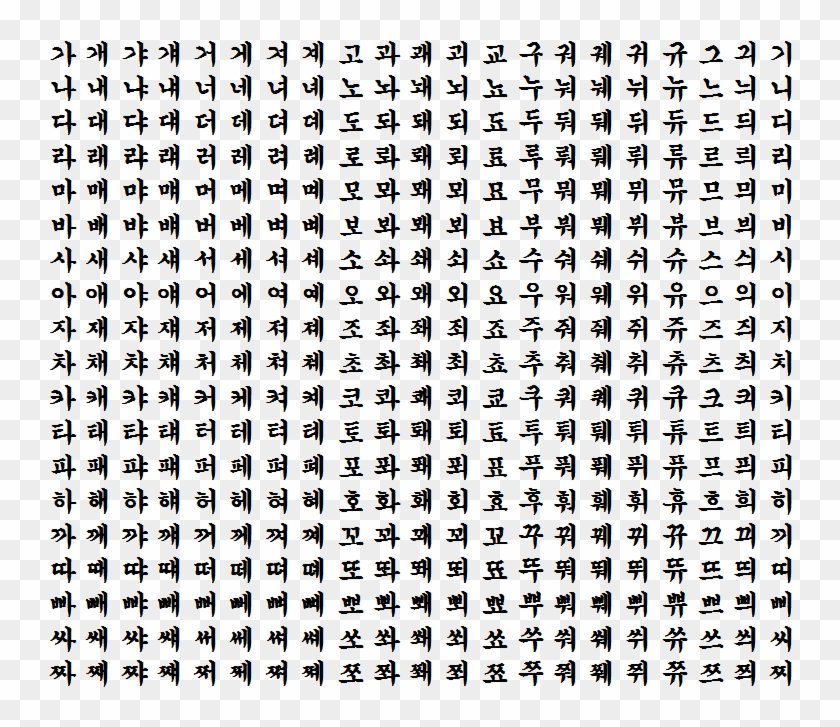 Hangul Syl No Fin, HD Png Download - 753x655(#2033557) - PngFind