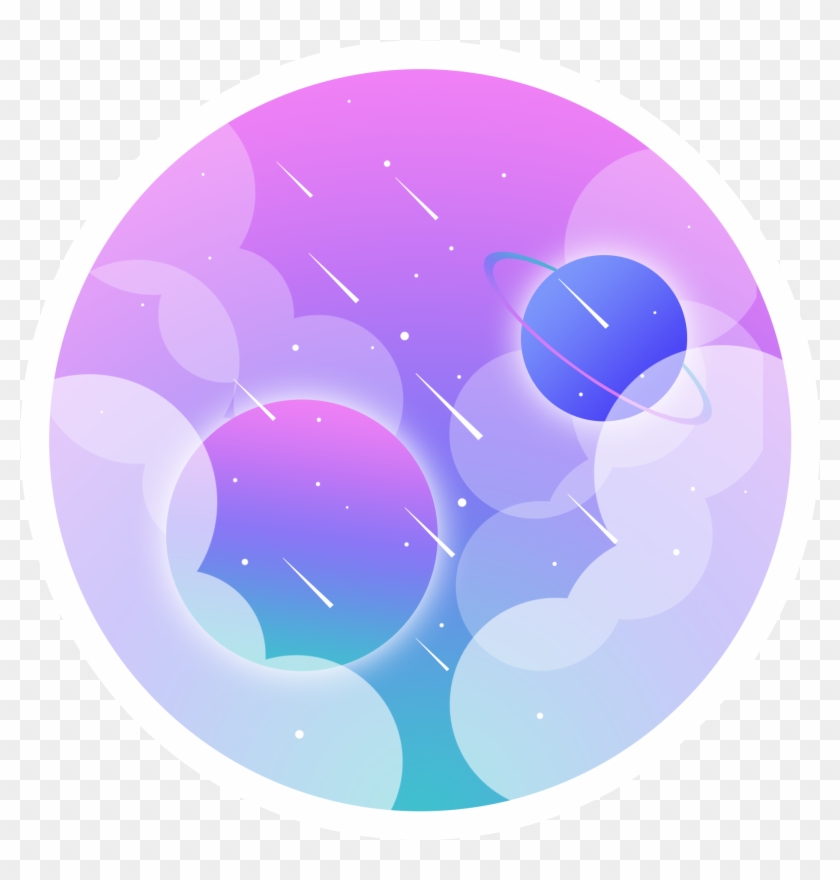 Planet Starry Sky Meteor Original Png And Psd - Circle, Transparent Png ...