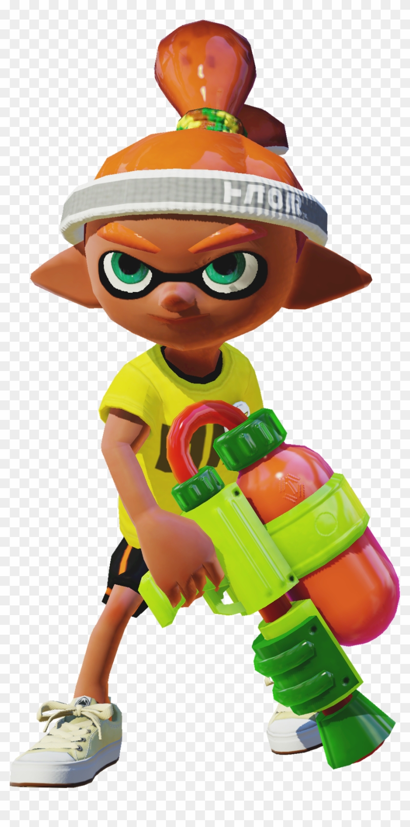 Inkling With A Splattershot, HD Png Download - 913x1798(#2041814) - PngFind
