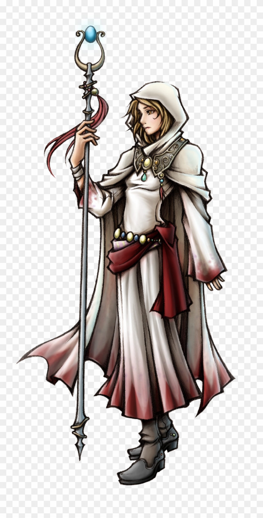 New Priest - White Mage Art Ff14, HD Png Download - 900x1778(#2045674 ...
