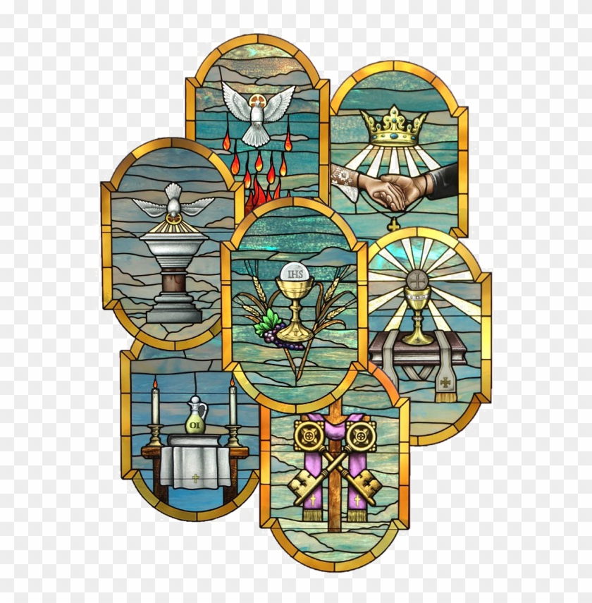 Catholic Stained Glass Window Png Image - Stained Glass, Transparent ...