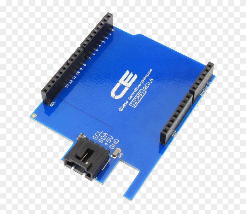 I2c Shield For Arduino Uno - Electronic Component, HD Png Download ...