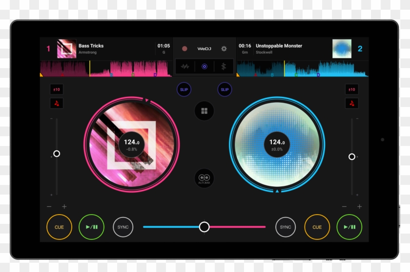 Mobile Dj App For Android™ - Wedj App, HD Png Download - 2500x1547 ...