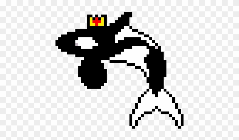 The Royal Orca - Pixel Art Forever Alone, HD Png Download - 600x560 ...