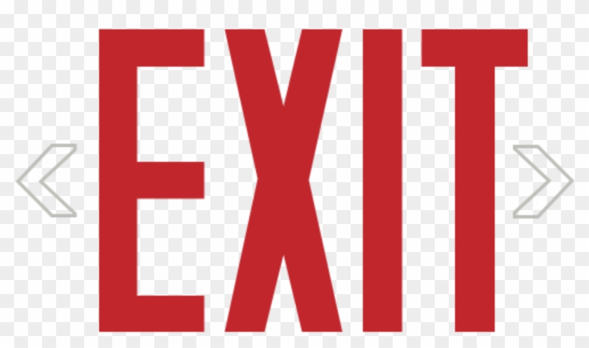 Exit Sign Text - Exit Sign, HD Png Download - 1280x793(#2066538) - PngFind