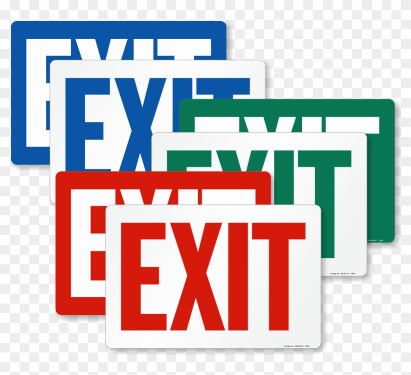 Emergency Exit Sign - Emergency Exit Signs, HD Png Download - 801x686 ...