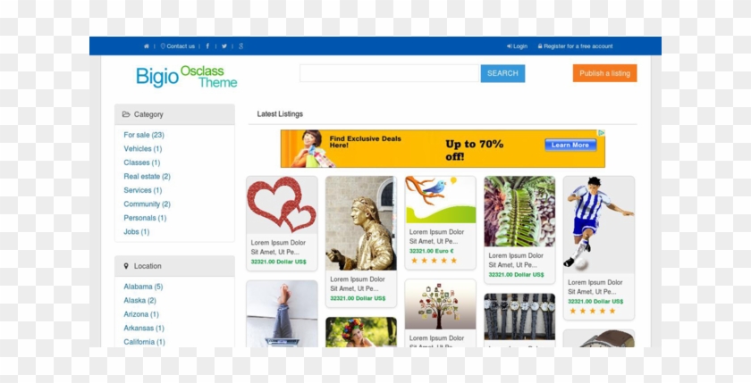 Free Osclass Theme, Make Classified Ads Website - Theme Osclass Gratis ...