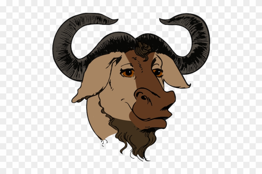 Gnu Head Colour Large - Gnu Png, Transparent Png - 563x563(#2075226 ...