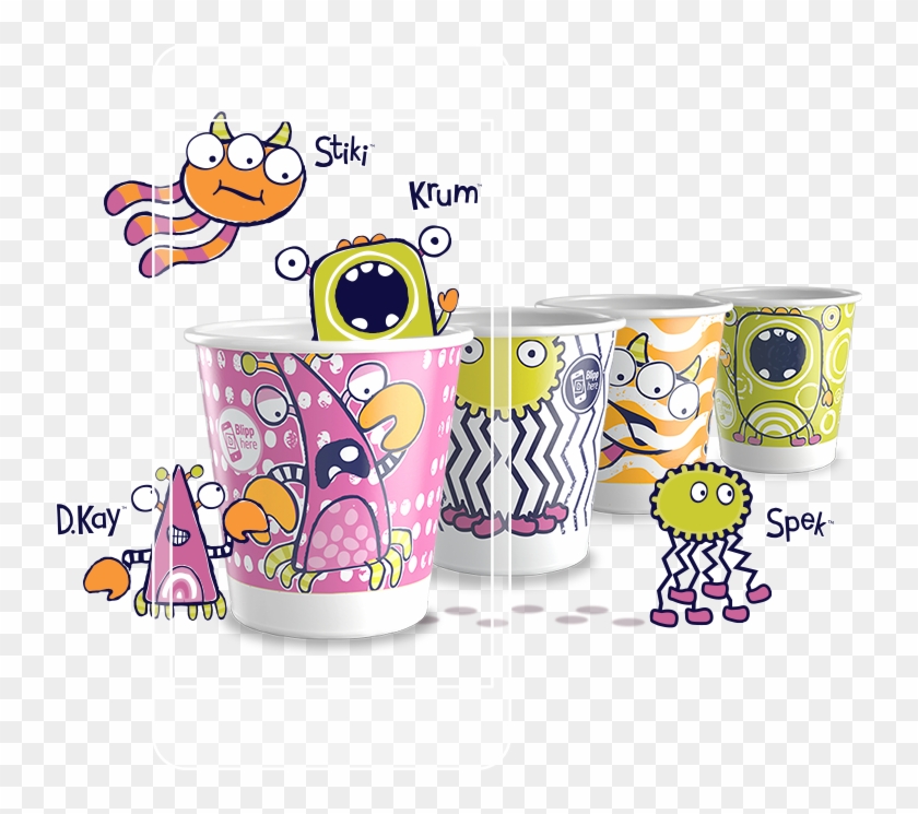 Svg Black And White Stock Dixie Cups With Interactive - Cartoon, HD Png ...