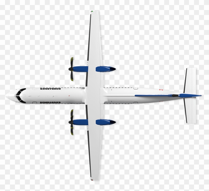Q Series Bombardier Commercial Aircraft Top View, HD Png Download ...