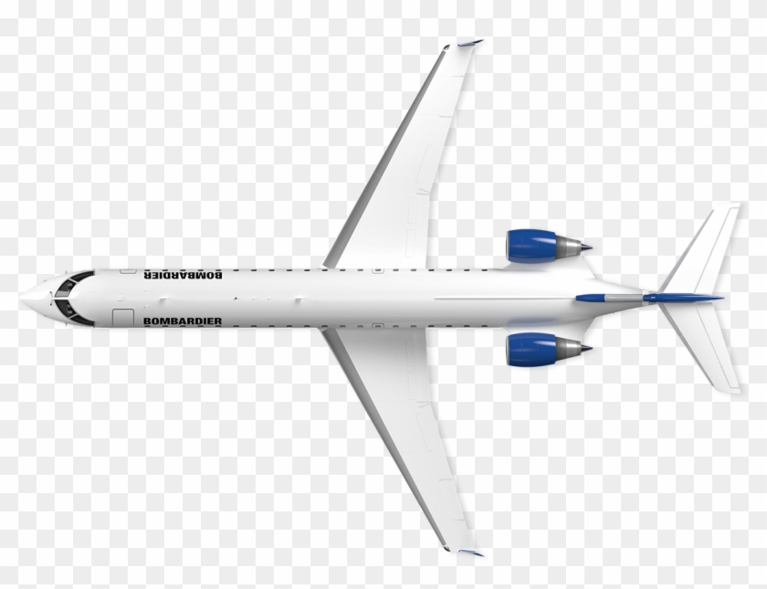 Crj Series Bombardier Commercial Aircraft Top View - Plane Top View Png ...