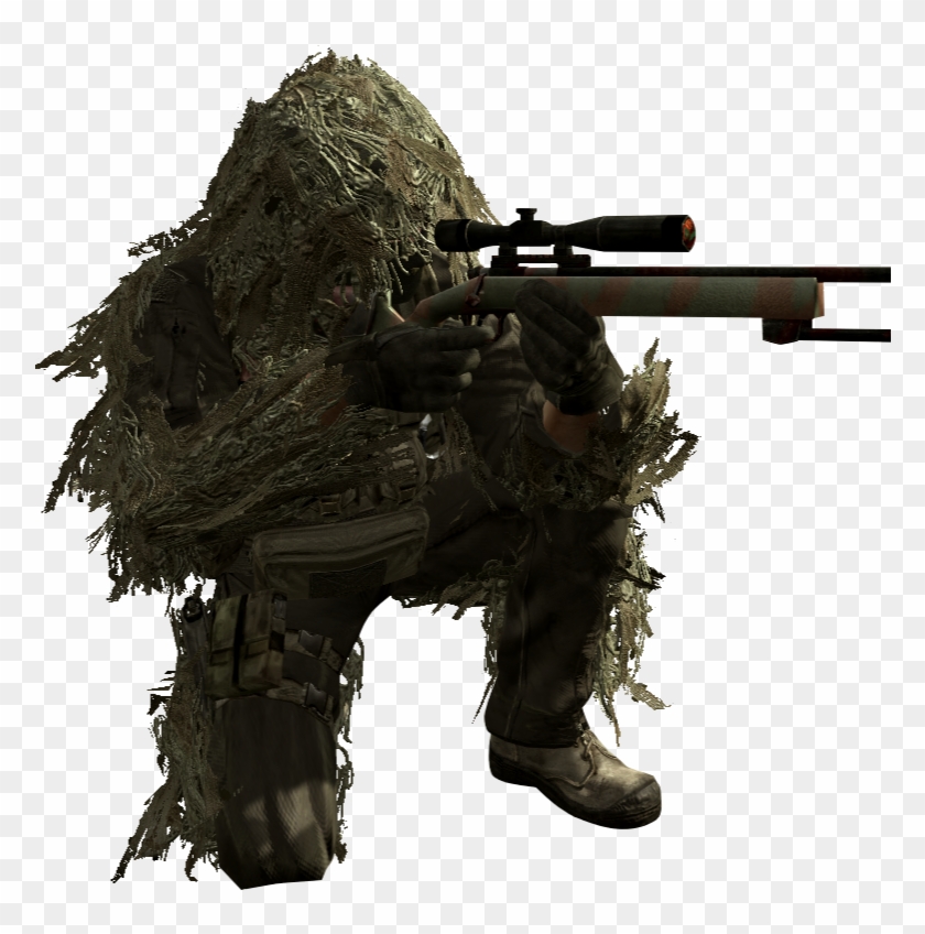 Ghillie Suit Sniper Cod, HD Png Download - 777x775(#2124677) - PngFind