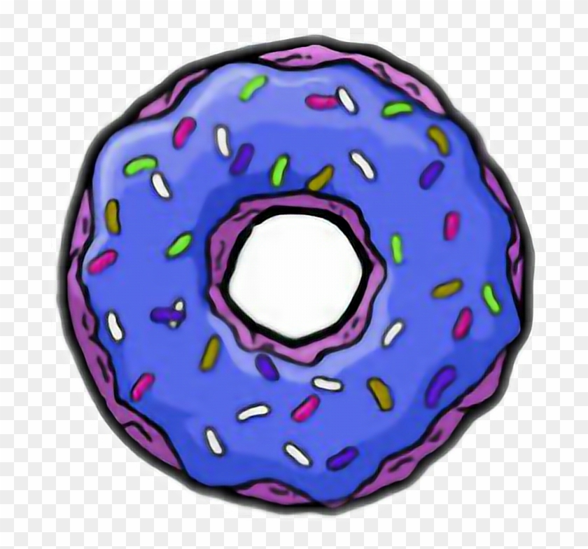 Transparent Donut Sticker Purple Tumblr Pictures Png - Png Donut, Png ...