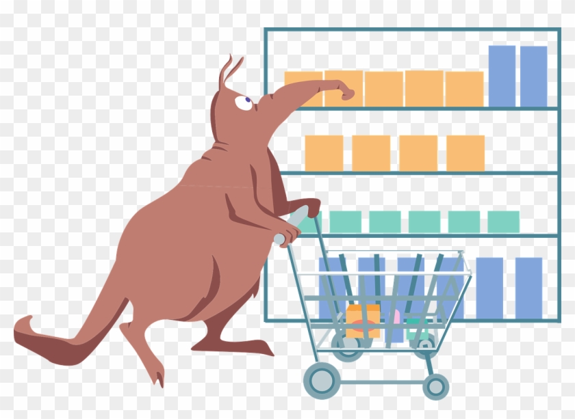 Grocery Cart Png - Animals Shopping Vector, Transparent Png - 1280x874 ...