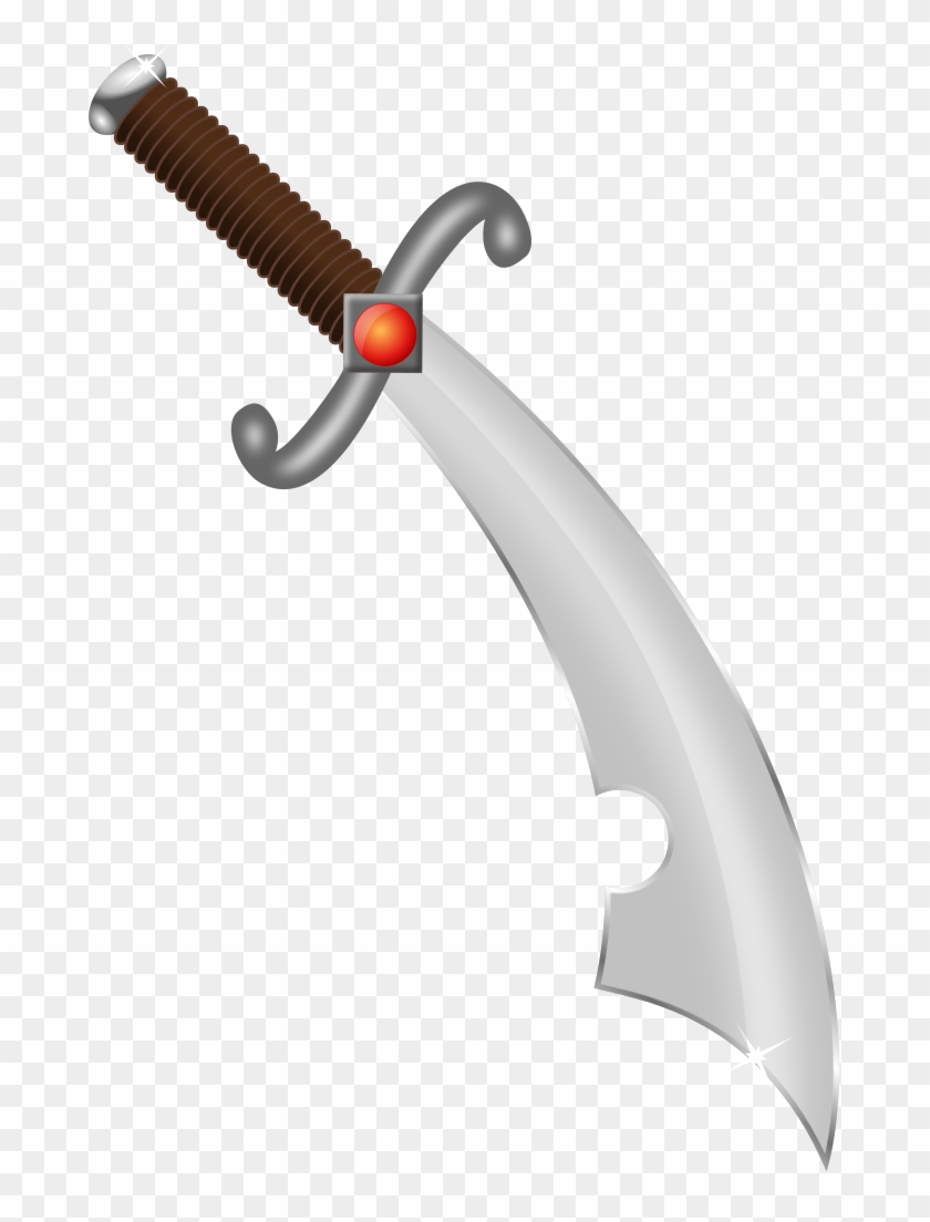 File - Scimitar Redone - Svg - Sword Clip Art, HD Png Download ...
