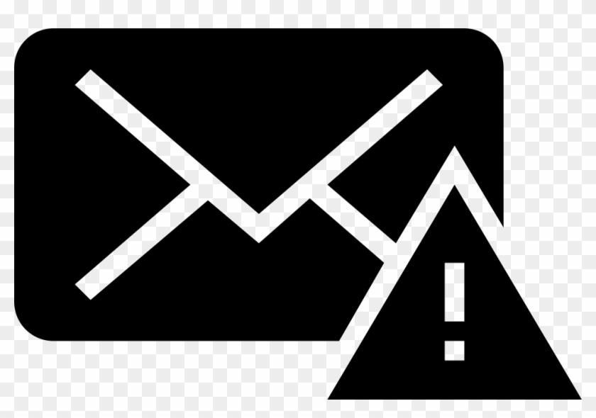 Mail Error Black Warning Interface Symbol Comments - Notifications ...