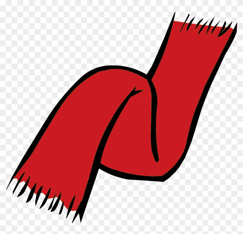 Scarf Clipart Red Scarf - Club Penguin Green Scarf, HD Png Download ...