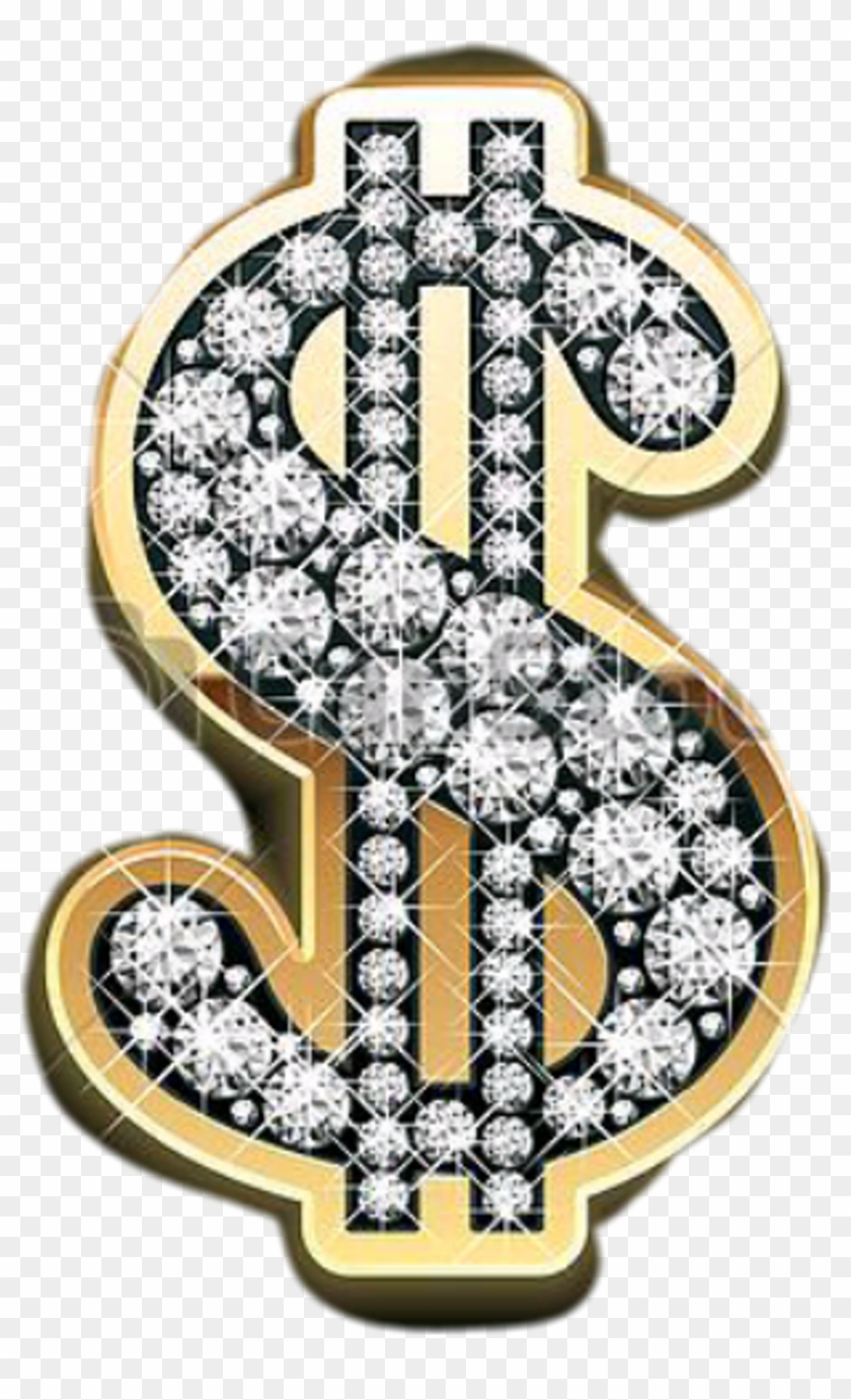 Gold Dollar Sign Bling