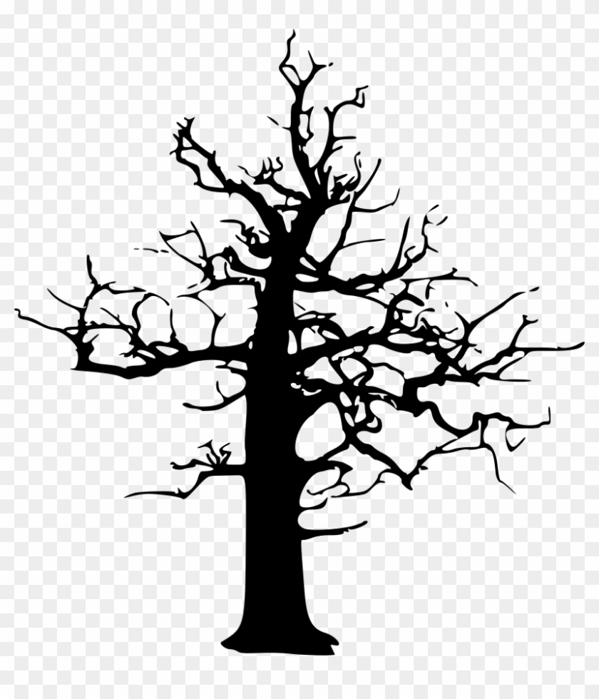Scary Tree Drawing At Getdrawings - Dead Tree Vector Png, Transparent ...