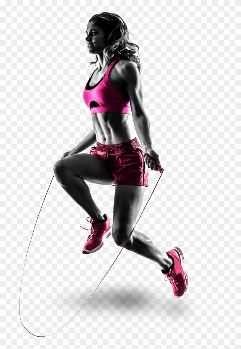 Female Skipping Image - Girl, HD Png Download - 3840x1400(#2207496 ...