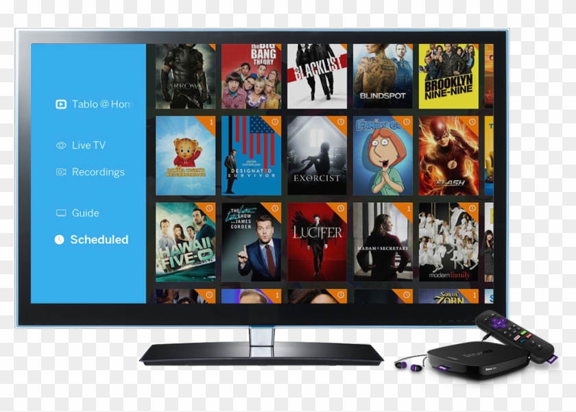 Tablo Roku Screen - Led-backlit Lcd Display, HD Png Download - 973x630 ...