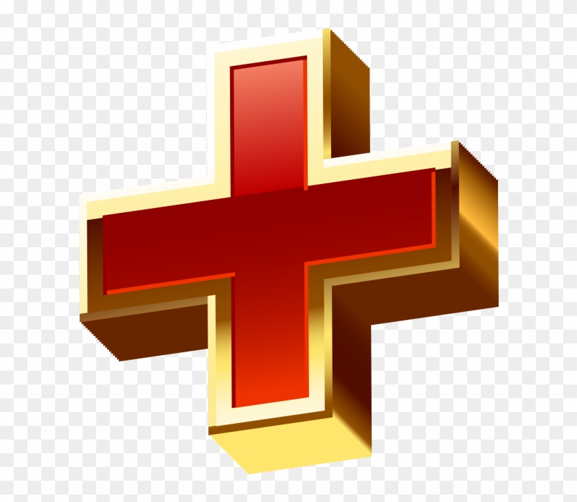 Golden Plus Character Png Transparent Image - Cross, Png Download ...