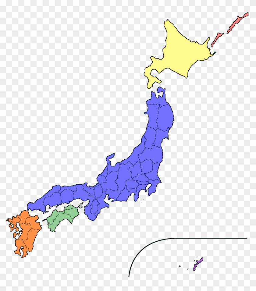 Japanese Islands - Meiji Japan On A Map, HD Png Download - 1313x1350 ...