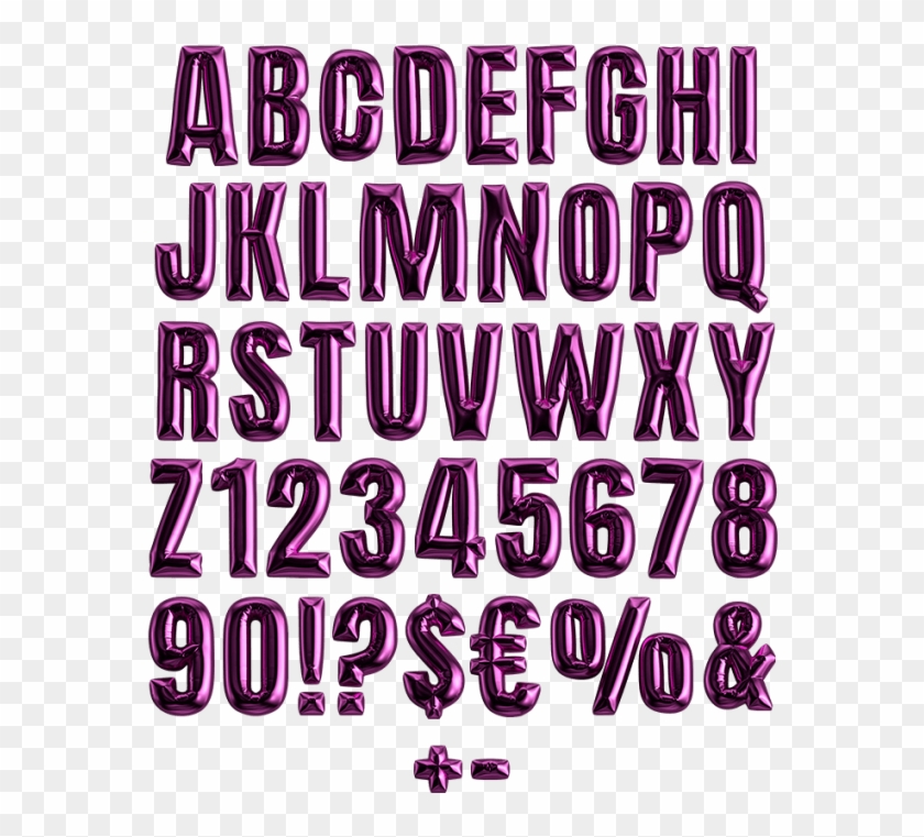 Birthday Balloon Font, HD Png Download - 595x700(#2292642) - PngFind
