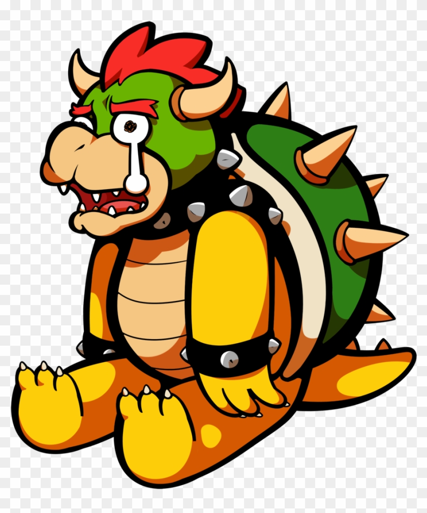 Cry Cry Bowser - Bowser Defeated, HD Png Download - 1000x1171(#231117 ...