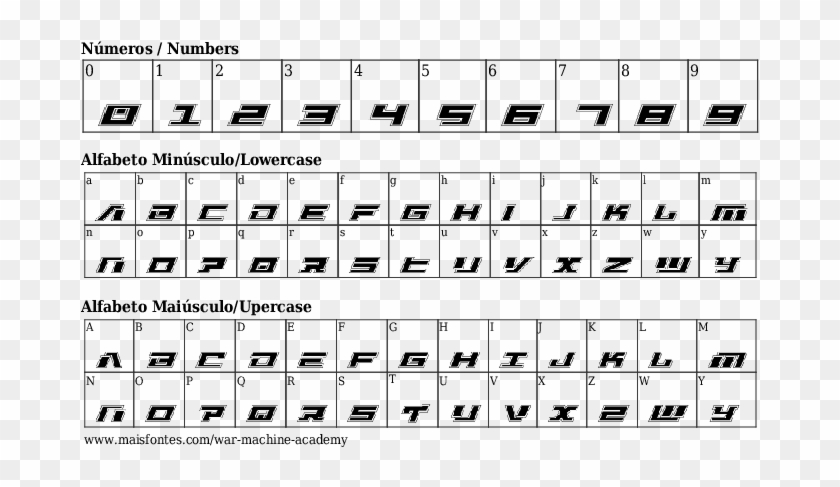 Font Details War Machine Academy - Font, HD Png Download - 689x640 ...